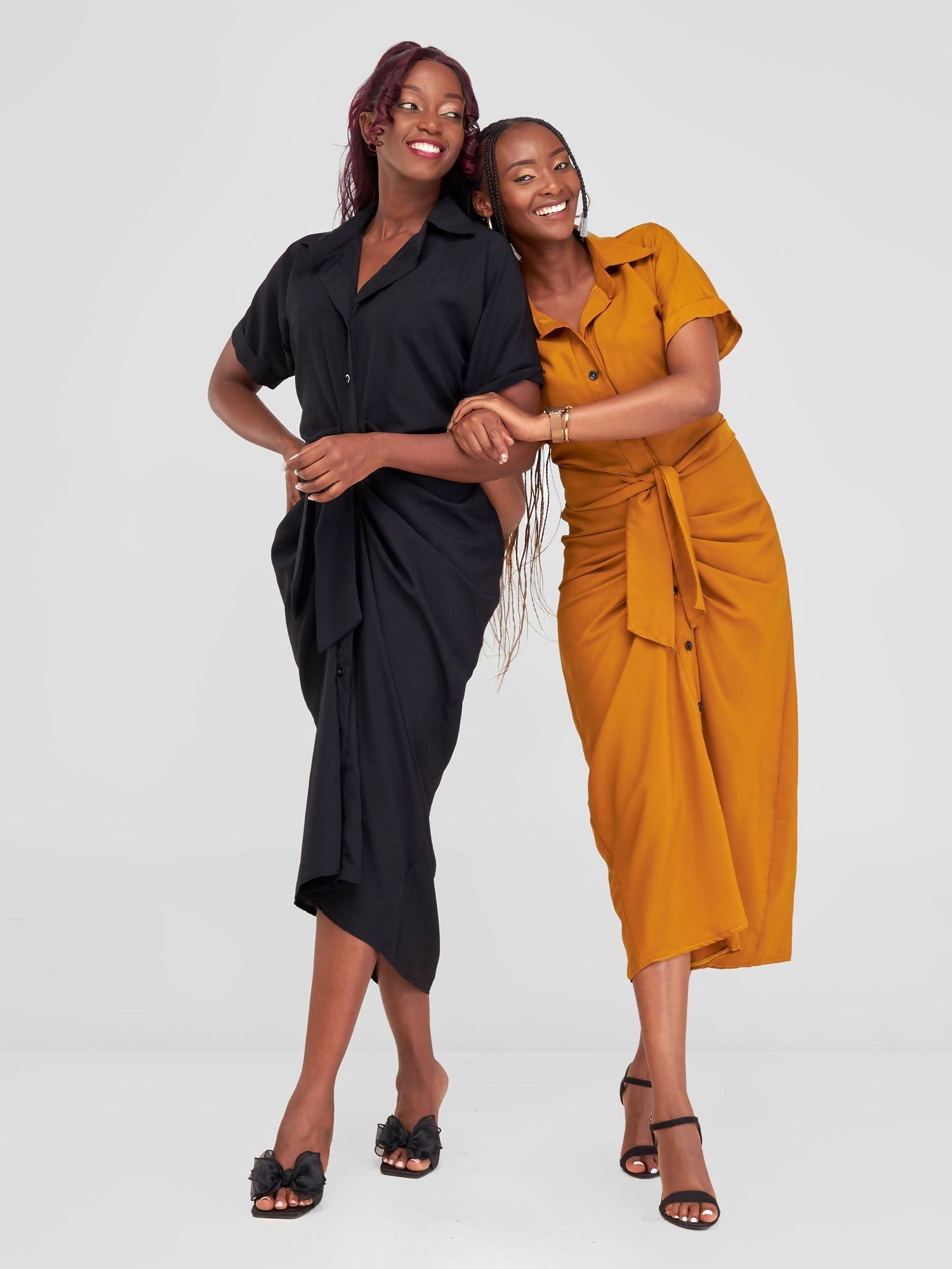 WSC Liliadly Dress Me Shirt Dress - Mustard – Shopzetu