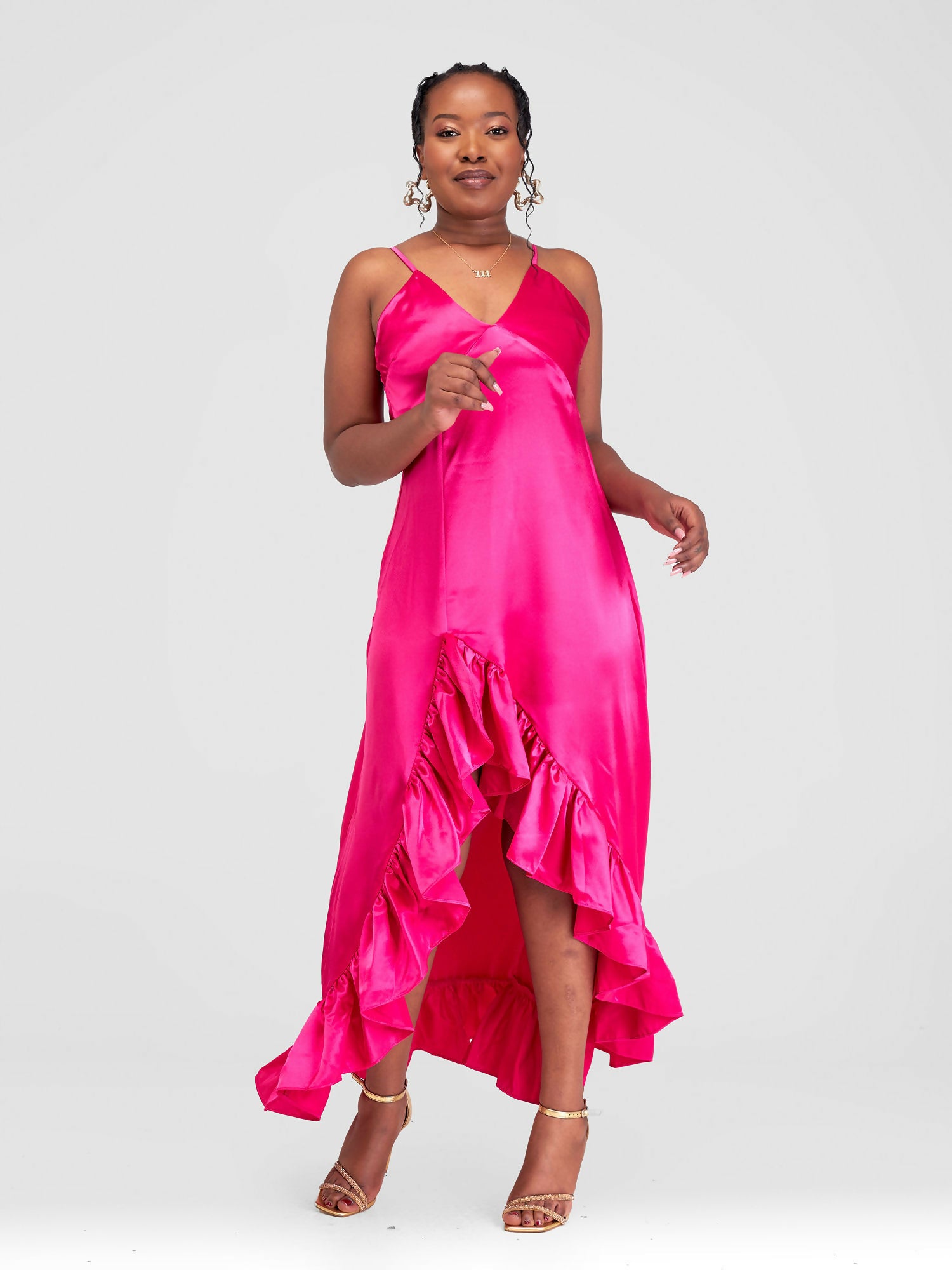 Fauza Design Neema Dress - Fuchsia – Shopzetu