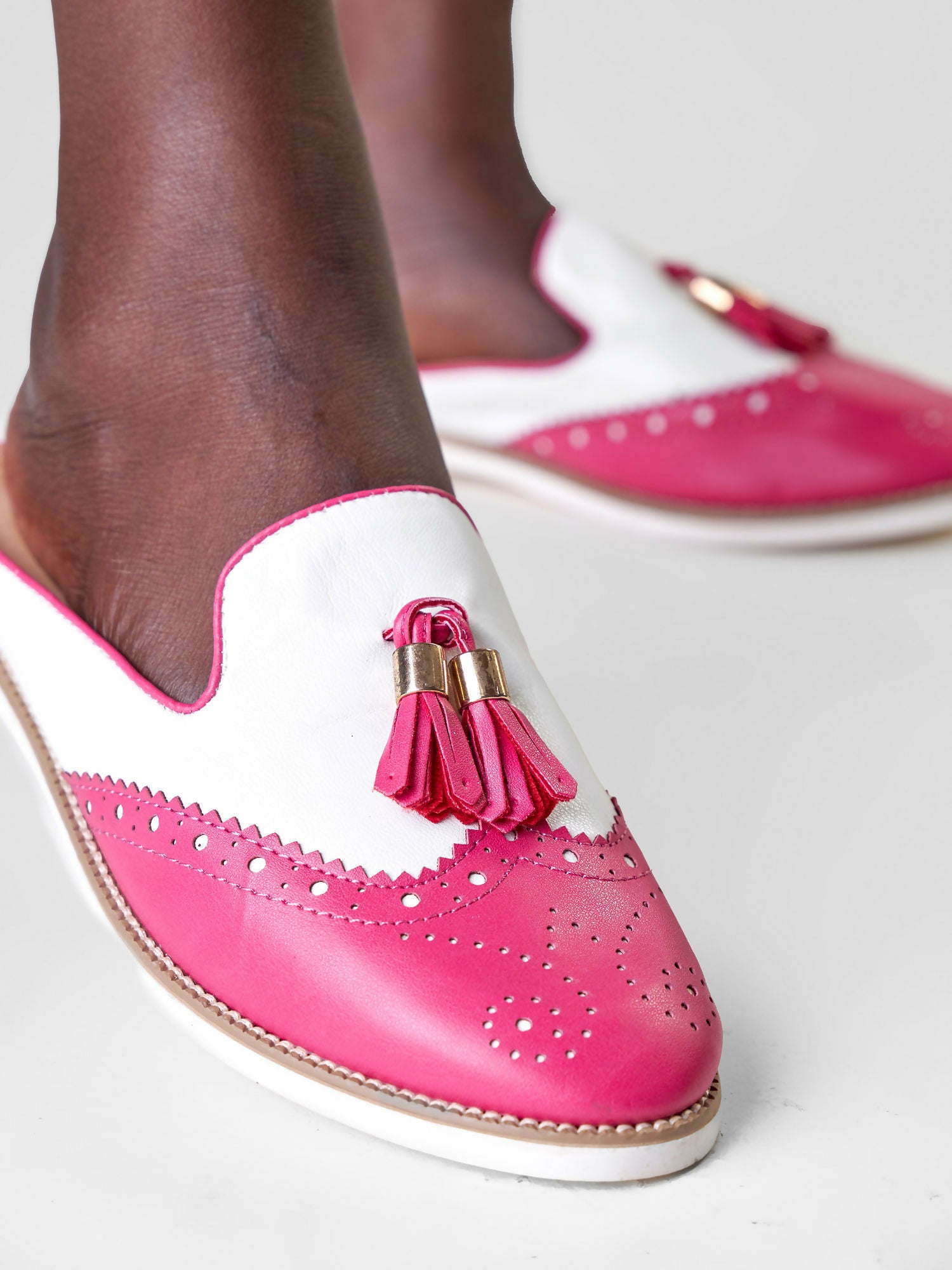 Be Unique Timeless Open Back Mules - Hot Pink / Fuschia – Shopzetu