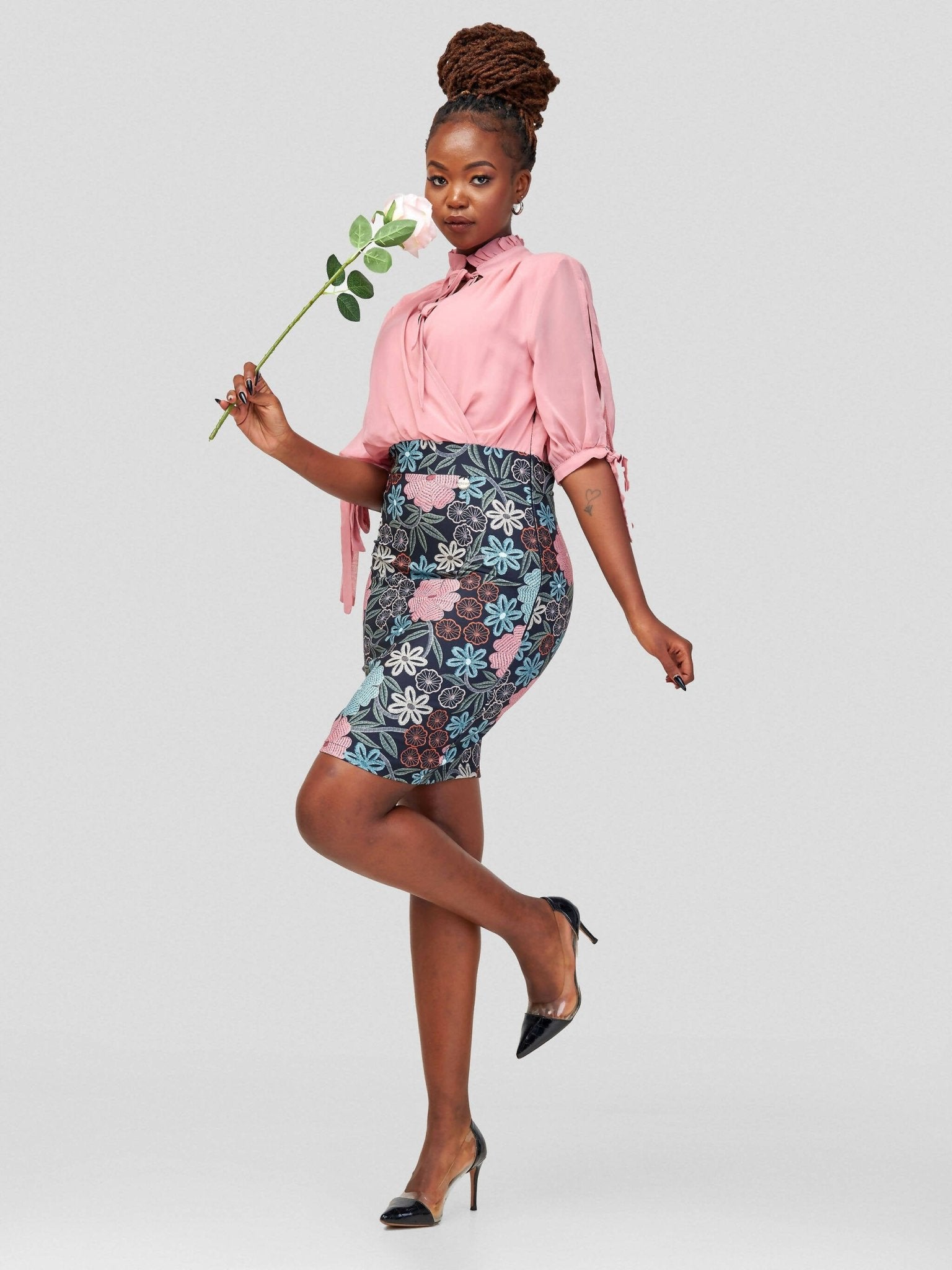 Immaculate Chic Floral Dress - Peach – Shopzetu