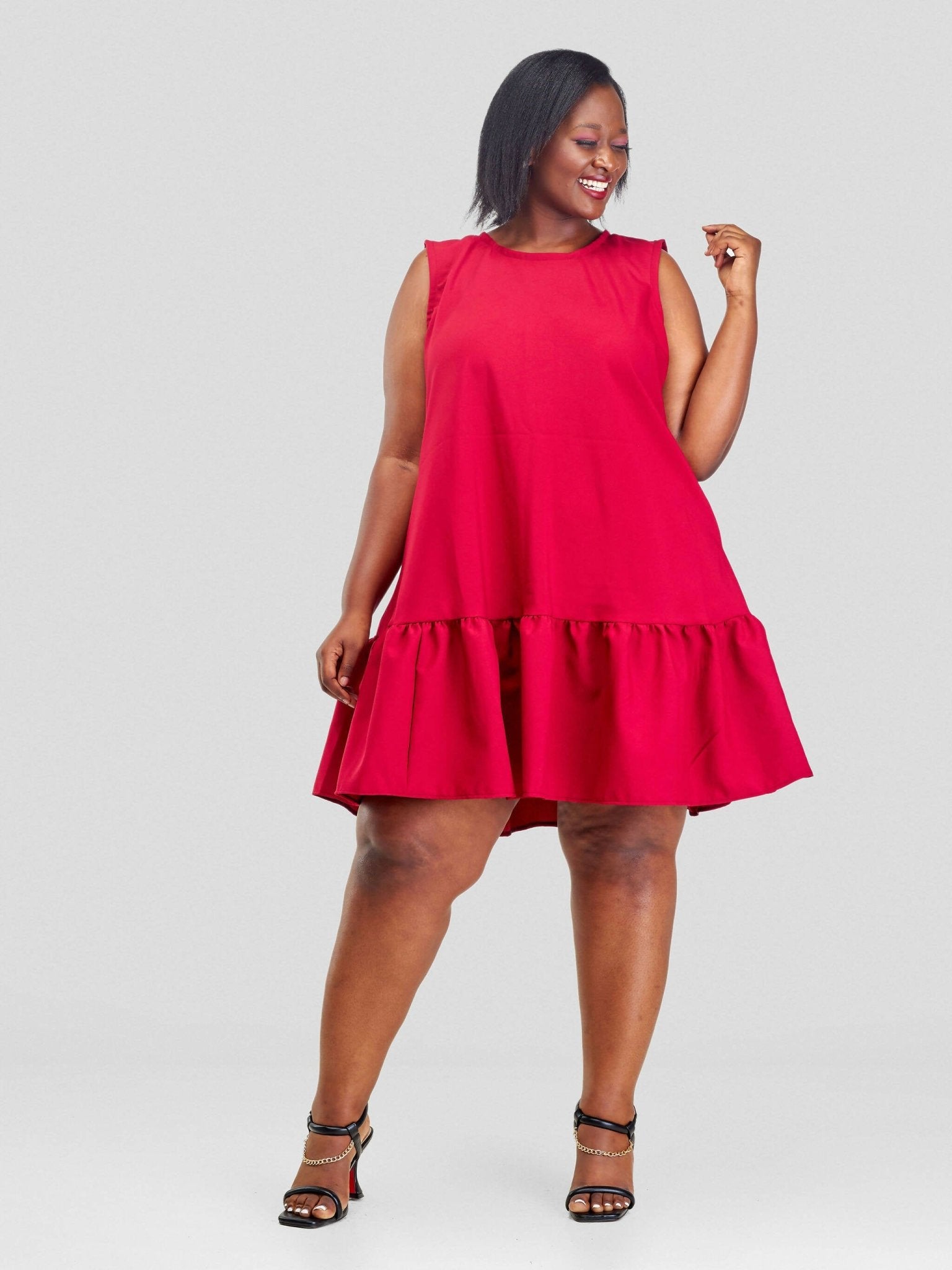 Wsc Pambo Hando Afrikan Designs Mwari Dress - Maroon – Shopzetu