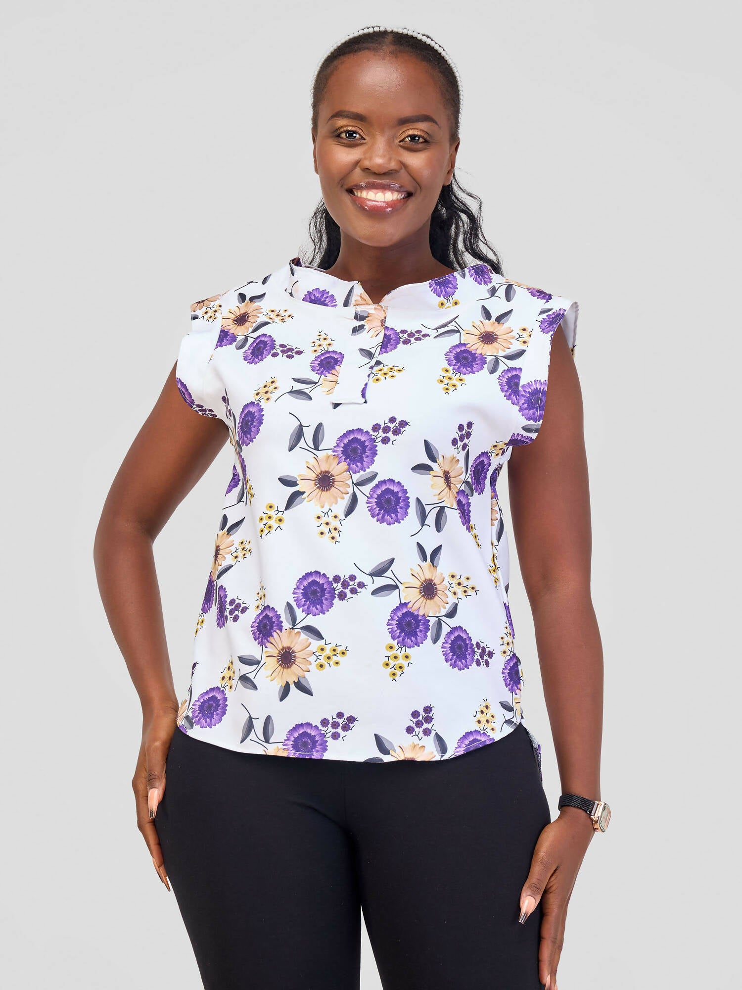 Timyt Urban Wear Sapphire Skyline Chic Top - Blue – Shopzetu