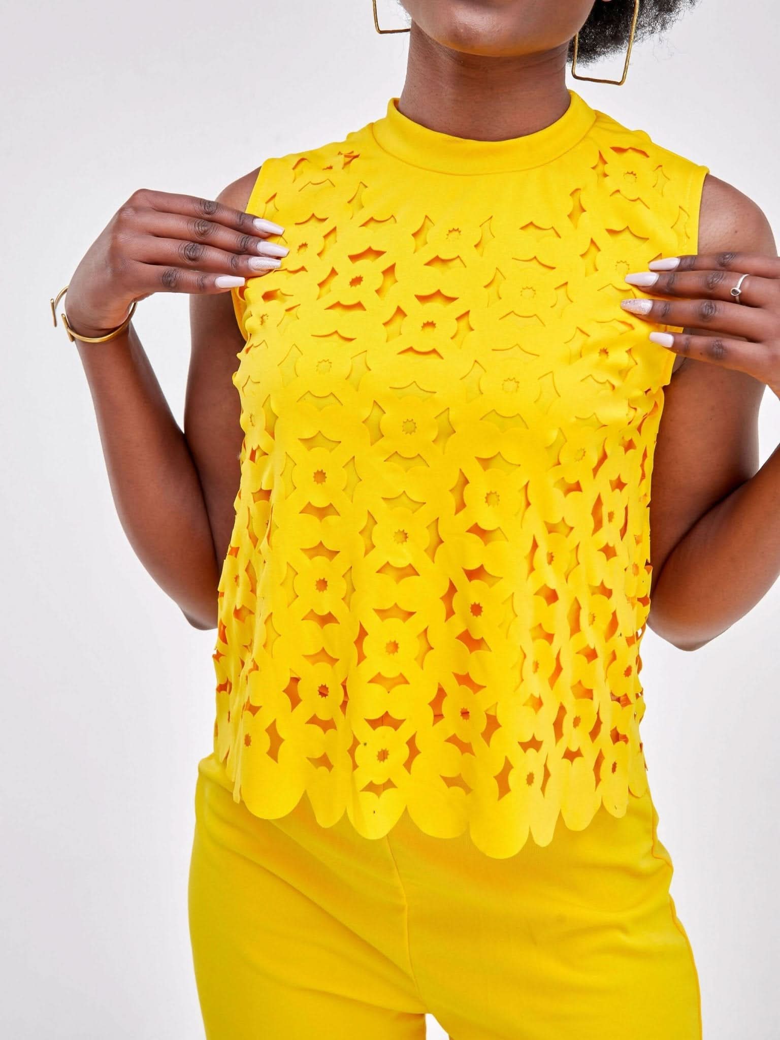 Flora Two Piece - Yellow – Shopzetu